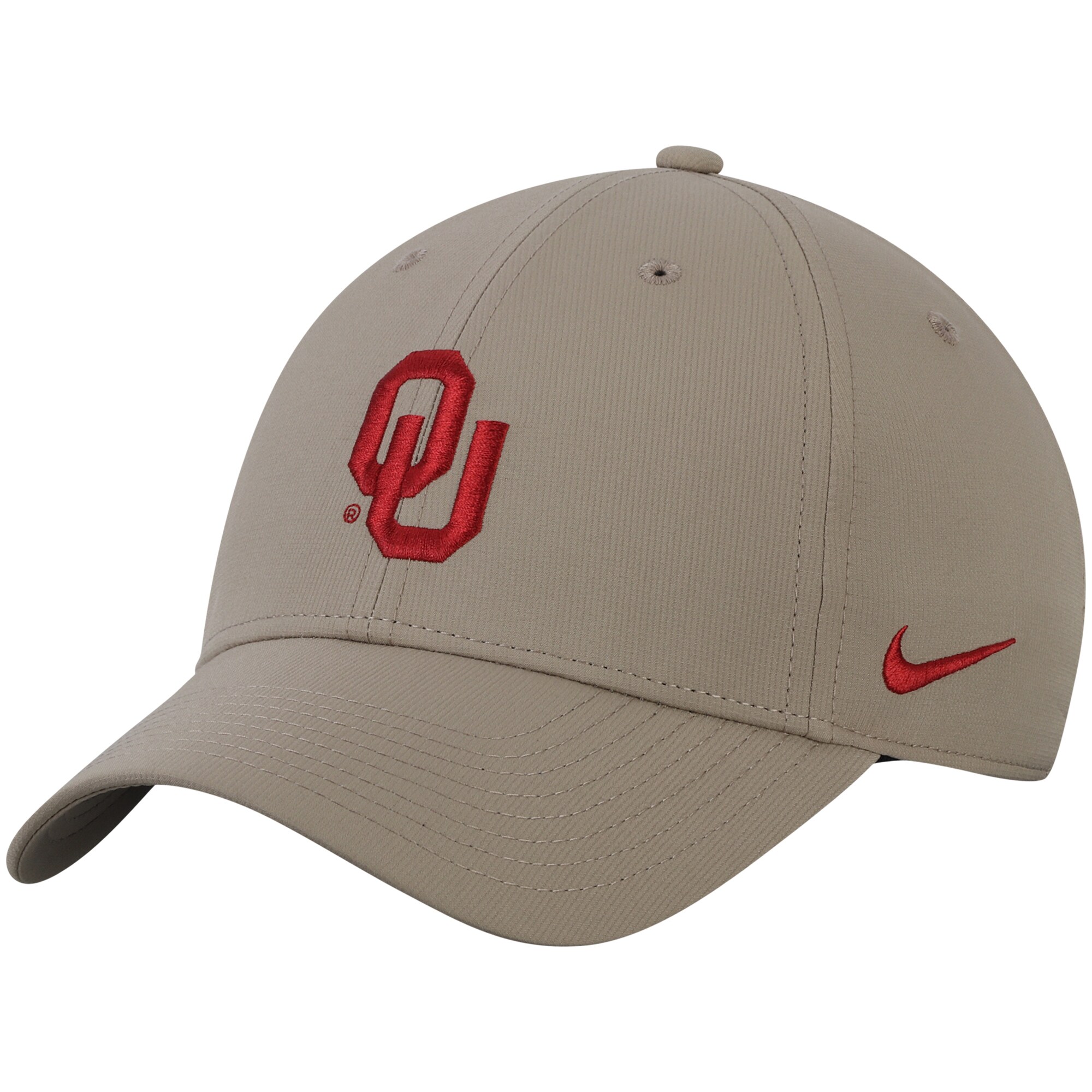 Oklahoma Sooners Nike Legacy 91 Logo Performance Adjustable Hat - Khaki ...