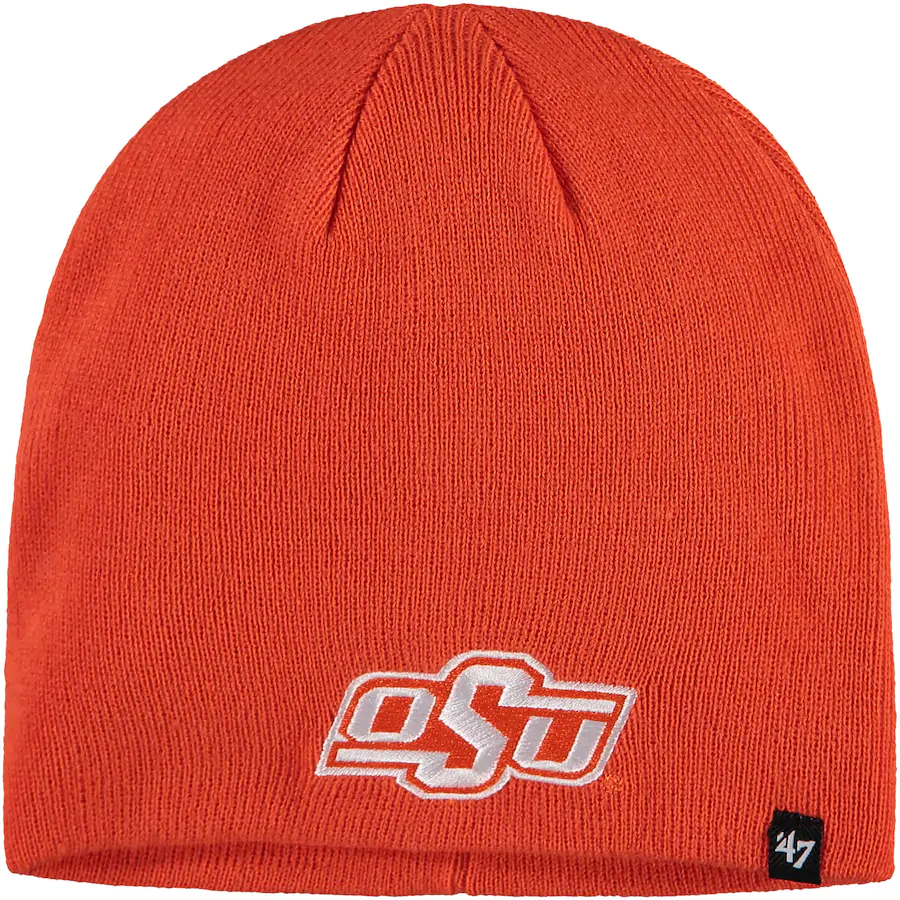 '47 Oklahoma State Cowboys Orange Logo Knit Beanie | OK TEAM GEAR