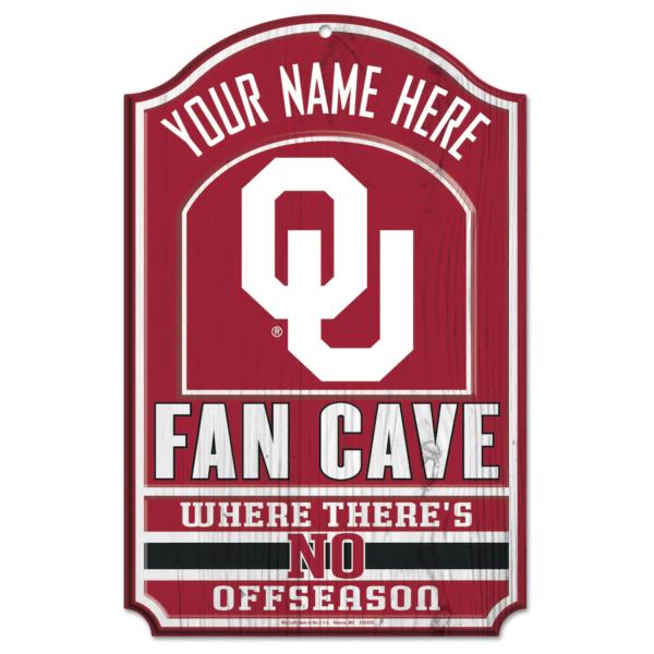 Oklahoma Sooners Personalized Bamboo Paddle Serving Board | OK TEAM GEAR