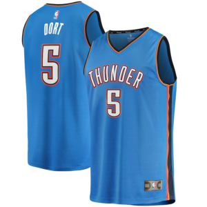 Youth Oklahoma City Thunder White Fast Break Custom Replica Jersey Ok